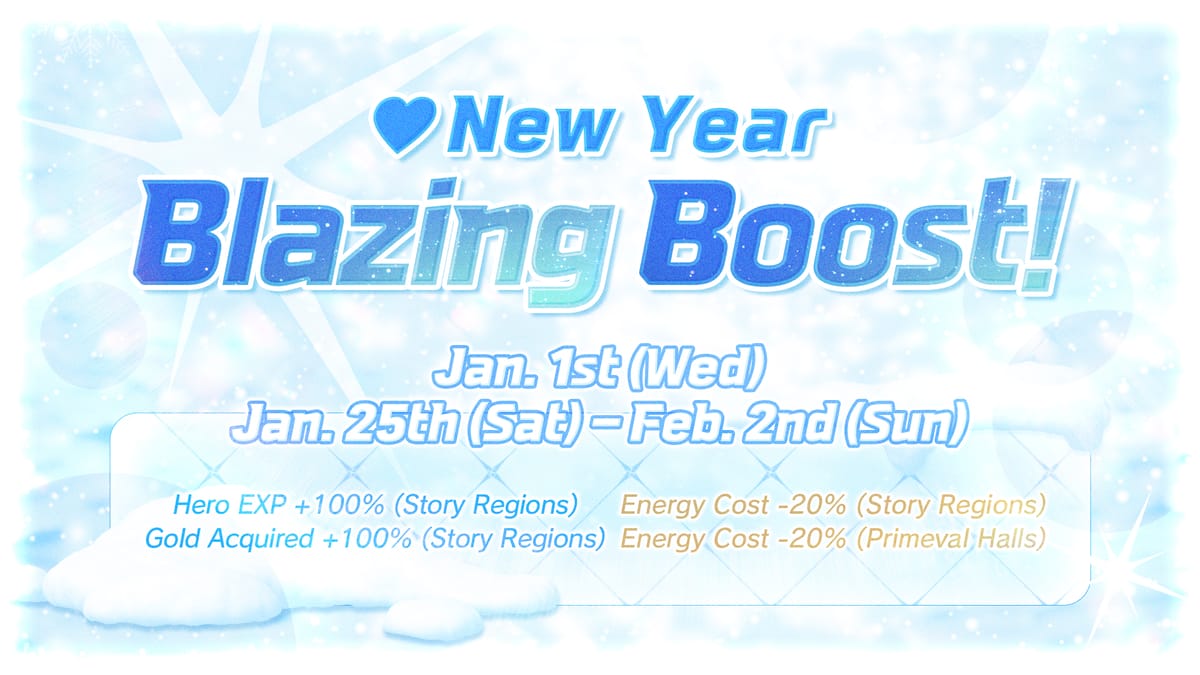 [Event] New Year Blazing Boost!